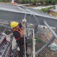 China 30mm Mesh Opening Stainless Steel Wire Rope Mesh for Safety Fence and Fall Protection Systems for sale