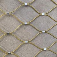 China SS316L Stainless Steel Wire Rope Mesh — Ferruled Cable Netting for Stair Railing Infill and Balustrade Safety Custom Panel Sizes for sale