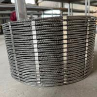 China Flexible Stainless Steel Wire Rope Netting — SS304/316 Cable Mesh for Plant Climbing Support and Facade Greening High Transparency for sale