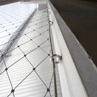 China Heavy‑Duty 304 Stainless Steel Wire Rope Mesh 80×80mm Anti ‑ Tear Cable Net For Rock Slope Mine Fallen Rock Protection Barrier for sale