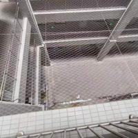 China 316 Stainless Steel Wire Rope Mesh 60×60mm Flexible Cable Mesh For Building Facade Decor Transparent Architectural Net for sale