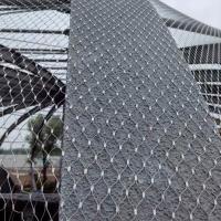 China 304 Stainless Steel Wire Rope Mesh 50×50mm Aperture Flexible Cable Net For Zoo Animal Enclosure Anti ‑ Impact for sale