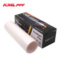 China 15m Headlight Tint Film Roll  Self Healing Transparent Black Headlight Film Cover for sale
