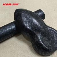 China PET Forged Carbon Fiber Black air Bubble Free Wrapping Vinyl Carbon Fiber for sale