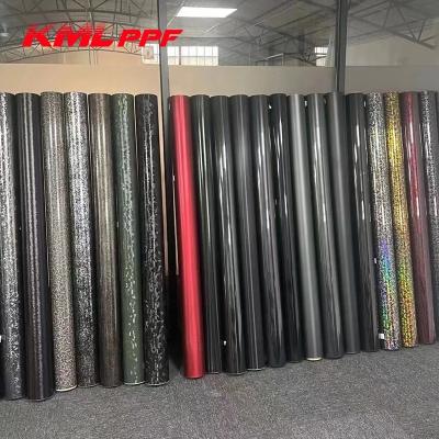 China Kmlppf Forged Carbon Fiber PET Series Anti-Scratch Color-Changing Vinyl Film Wrap Decoration for Cars for sale