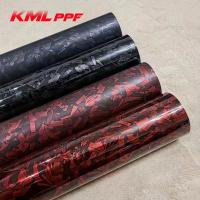 China Kmlppf Forged Carbon Fiber PET Series Anti-Scratch Color-Changing Vinyl Film Wrap Decoration for Cars for sale
