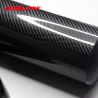 China 1.52 X 17m Carbon Fiber Film Dry 0.15mm - 0.18mm Carbon Fiber Vinyl Car Wrap for sale