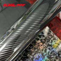 China 1.52 X 17m Carbon Fiber Film Dry 0.15mm - 0.18mm Carbon Fiber Vinyl Car Wrap for sale