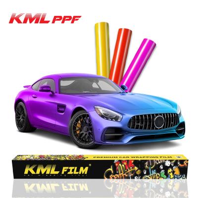 China KML Popular Vinyl Wrap Chameleon Series PET PPF 7.5mil Self Healing Color Changing UV Proof Anti Scratch Car Body PPF for sale