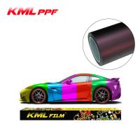 China High Quality KML PPF Self Healing Car Protection Film with TPU-Super Matte Electroplating Purple Color Changing for Body for sale