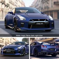 China KML Color change film Matte Magic Flame Dark Night Blue Self-repairing TPU PPF Paint Protection Film Color Changing Film for sale
