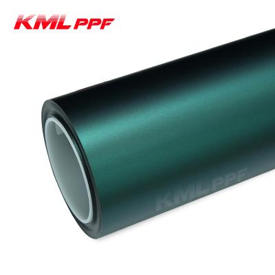 China KML TPU car color changing film Matte flame Brazilian green professional anti-scratch and anti-fouling body protection for sale
