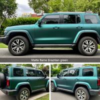 China KML TPU car color changing film Matte flame Brazilian green professional anti-scratch and anti-fouling body protection for sale