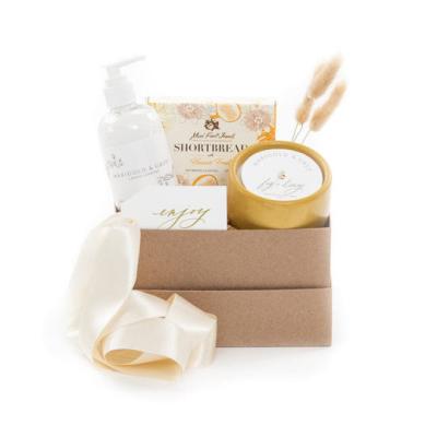China Hot Stamping Kraft Gift Box Ivory Board For Employee Appreciation for sale