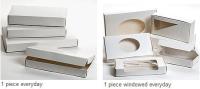 China Hot Foil Stamping White Cardboard Boxes , Odm Rigid Presentation Boxes for sale