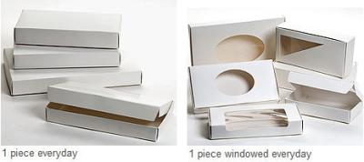 China Hot Foil Stamping White Cardboard Boxes , Odm Rigid Presentation Boxes for sale
