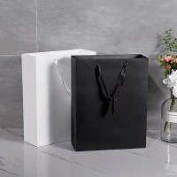 China custom printed Square Bottom Paper Bag Reusable for shopping for sale