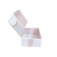 China Plain Recycled cardboard Shoe Packaging Box UV Coating Embossing for sale