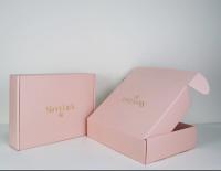 China Pink Red Corrugated Mailer Box Custom Printed  For Shoes Clothing for sale