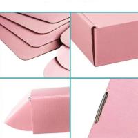China Pink Red Corrugated Mailer Box Custom Printed  For Shoes Clothing for sale