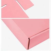 China Pink Red Corrugated Mailer Box Custom Printed  For Shoes Clothing for sale