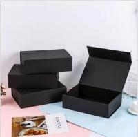 China Customized Black Magnetic Shoe Box Paperboard Fancy Packaging Box for sale