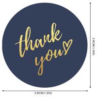 China Small Business Thank You Stickers Round Adhesive Gloss Matte Vinyl for sale