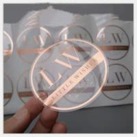 China transparent Custom Die Cut Labels Vinyl Material Waterproof for sale