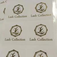 China Self Adhesive Seal Sticker Label Transparent Logo Gold Foil Stickers for sale