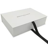 China Luxury Fancy Packaging Box Magnetic Cardboard Shipping Box With Ribbon for sale