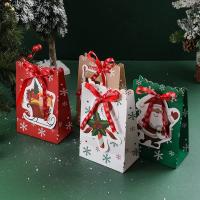 China luxury Christmas Paper Shopping Bags Coated Paper for holiday gift for sale