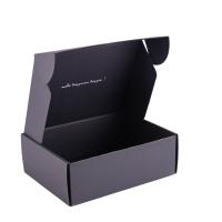 China Factory customized wholesale design corrugated packaging shipping black mailer box with logo for sale