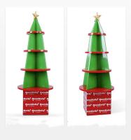 China cardboard book paperboard floor display stand cardboard shipper display christmas tree cardboard display for sale