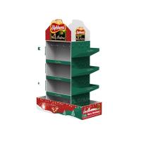 China cardboard book paperboard floor display stand cardboard shipper display christmas tree cardboard display for sale