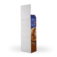 China cardboard pop up display stands 4 layers small cardboard displays biscuit chocolate cardboard floor display racks for sale