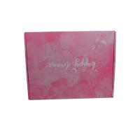 China pink plain Custom Printed Shipping Boxes 12x12x6 Recyclable for sale