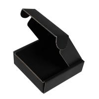 China Black Shipping Corrugated Cardboard Shipping Box Foldable Paper Printing for sale