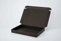 China Black Shipping Corrugated Cardboard Shipping Box Foldable Paper Printing for sale