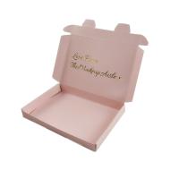 China Multipurpose Pink Corrugated Mailer Boxes Printed Lightweight Folding for sale