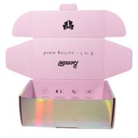 China Colored Mailer Corrugated Cardboard Shipping Box Durable With Logo Printed for sale