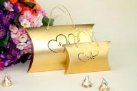 China Customized weave wig hair pillow box with ribbon handles for hair extension packaging for sale