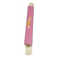 China Custom logo print cardboard paper auto lock cosmetic makeup packaging lipstick lip gloss lipgloss box for sale