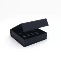 China black clamshell Cosmetic Packaging Box magnet For Press On Nails for sale