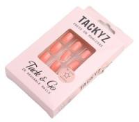 China Art Paper Empty False Nail Packaging Clear Top rectangle Rigid Boxes for sale