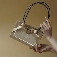 China Custom Logo Print Wholesale Grocery White Brown Kraft Paper Gift Bag Cute Craft Paper Bag With Handle for sale