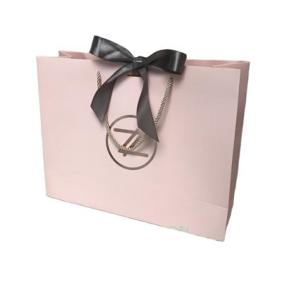 China Custom natural art paper bag add logo for sale