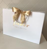 China Custom natural art paper bag add logo for sale