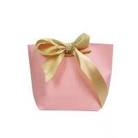China Personalized Luxury Custom Crafts Handmade Pink Coated Art Paper Cosmetics Clothes Jewelry Gift Bag Small for sale