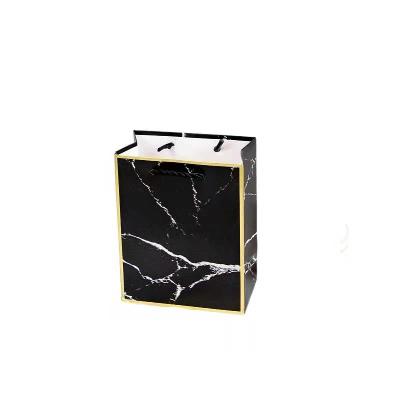 China Lipack Marble Boutique Carrier Paper Bags With Rope Handle for sale