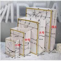 China Lipack Marble Boutique Carrier Paper Bags With Rope Handle for sale